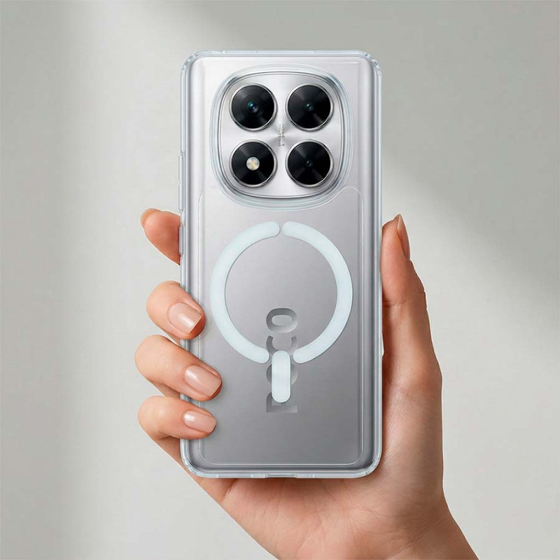 Capa Transparente Logo Compatível com Magsafe para Xiaomi Redmi Note 14 ...